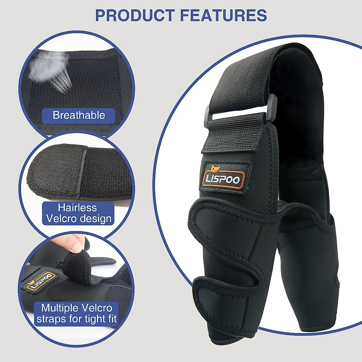 Hilltown Dog Elbow Brace for Shoulder & Front Leg, Canine Elbow Wrap for Shoulder Dislocation, Pressure Sores, Elbow Injury and Loss of Stability from Arthritis (XL, Both Legs)