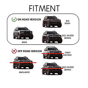 Titopena Roof Rack Cross Bars fit for Ford Bronco Sport 2020-2024 (On Road) Top Rails Carrier Bag Luggage Kayak Canoe Bike Snowboard Skiboard(NOT Fit Badlands &Outer Banks Model)
