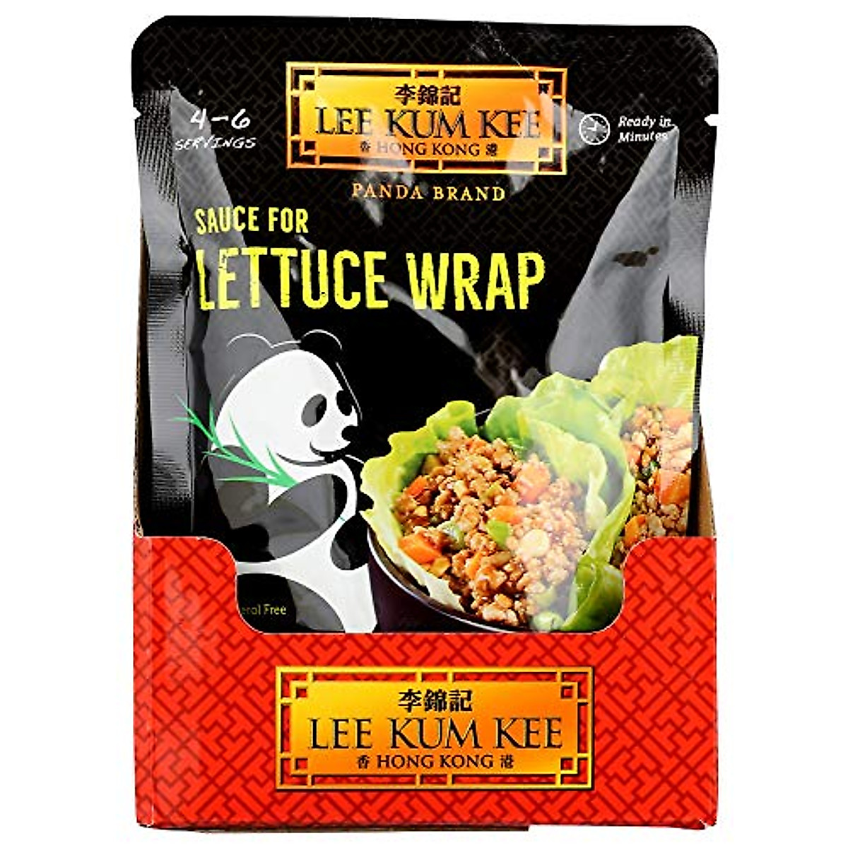 Lee Kum Kee Panda Brand Sauce for Lettuce Wraps, 0g Trans Fat, No Artificial Flavors, No High Fructose Corn Syrup, Cholesterol Free, 8 Ounces (Pack of 6)