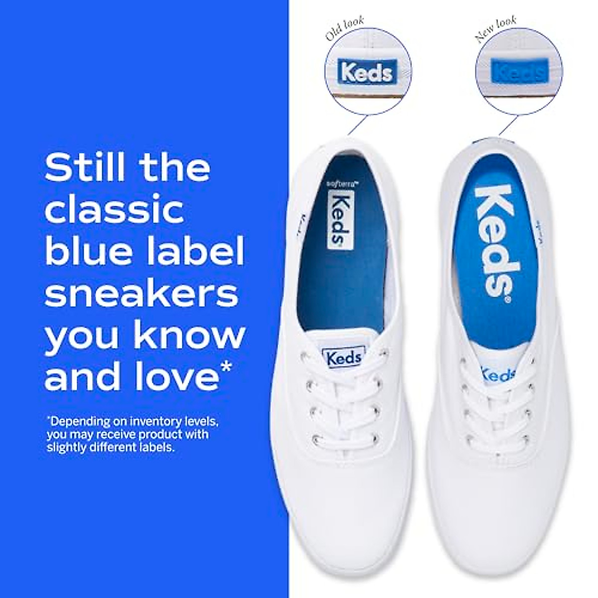 Keds Kickstart Lace Up, Sneaker Womens, Natural/Silver Canvas, 7.5 Medium