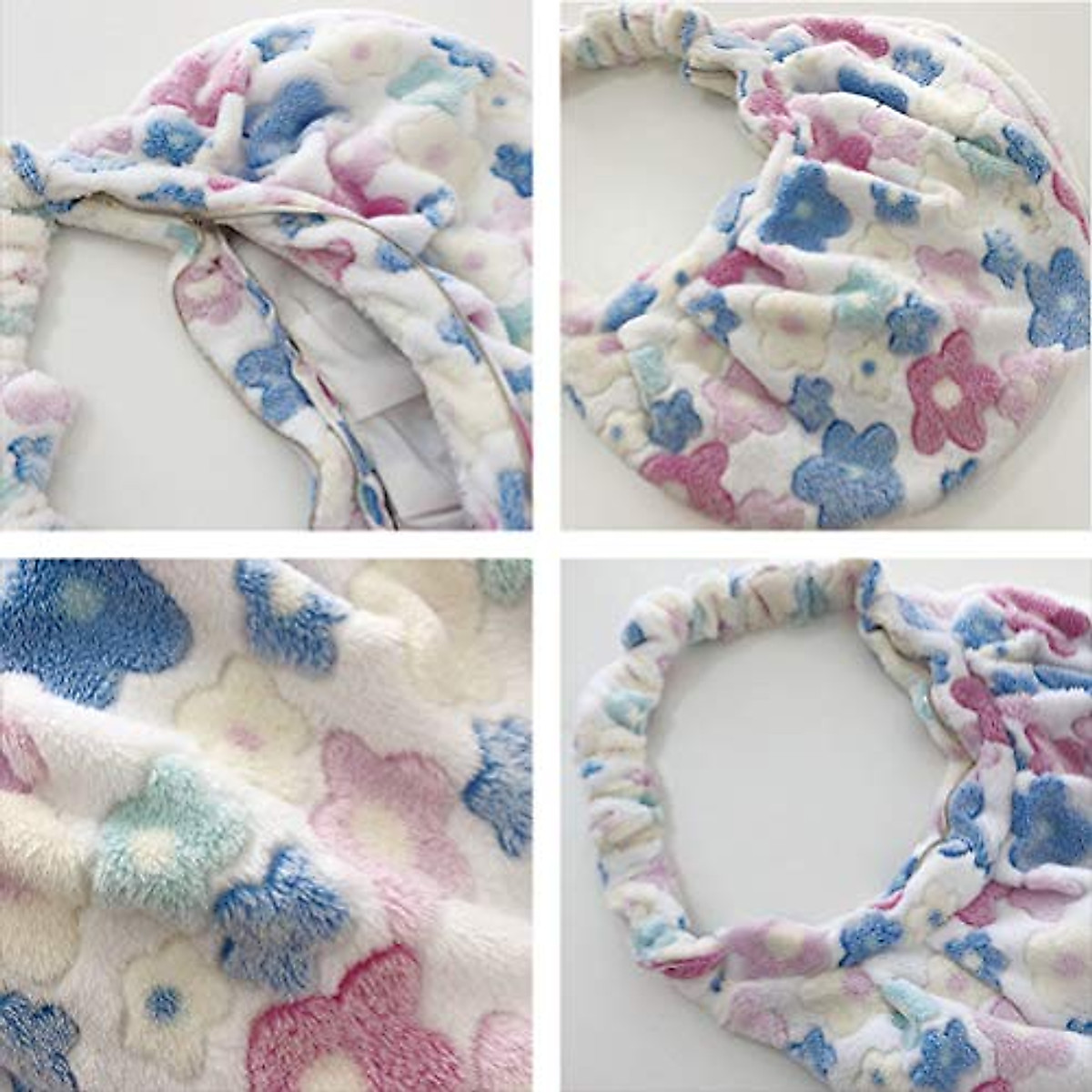 VALICLUD Hobo Bag Large Capacity Furry Handbag Shoulder Tote Bag Fluffy Purse Floral Flower Purse for Women