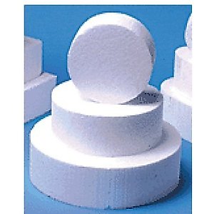 Set of 6 (2inch High Each) StyroFoam Cake Dummies 12inch 14inch 16inch with Butterfly Cake Decoration