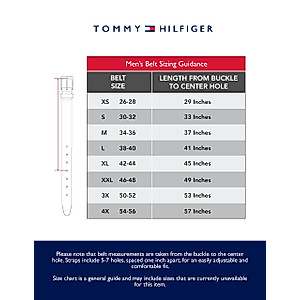 Tommy Hilfiger Men's Casual Jeans Belt, Brown Logo, 36