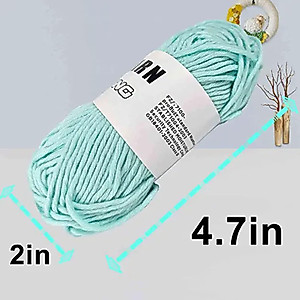 5 Rolls Glow in The Dark Yarn, Glow Yarn, 2023 DIY Glow in The Dark Yarn for Crochet, Glow in Dark Yarn for Holiday Gifts Scarves, Shawls, Sweaters, Hats (5 Colors)