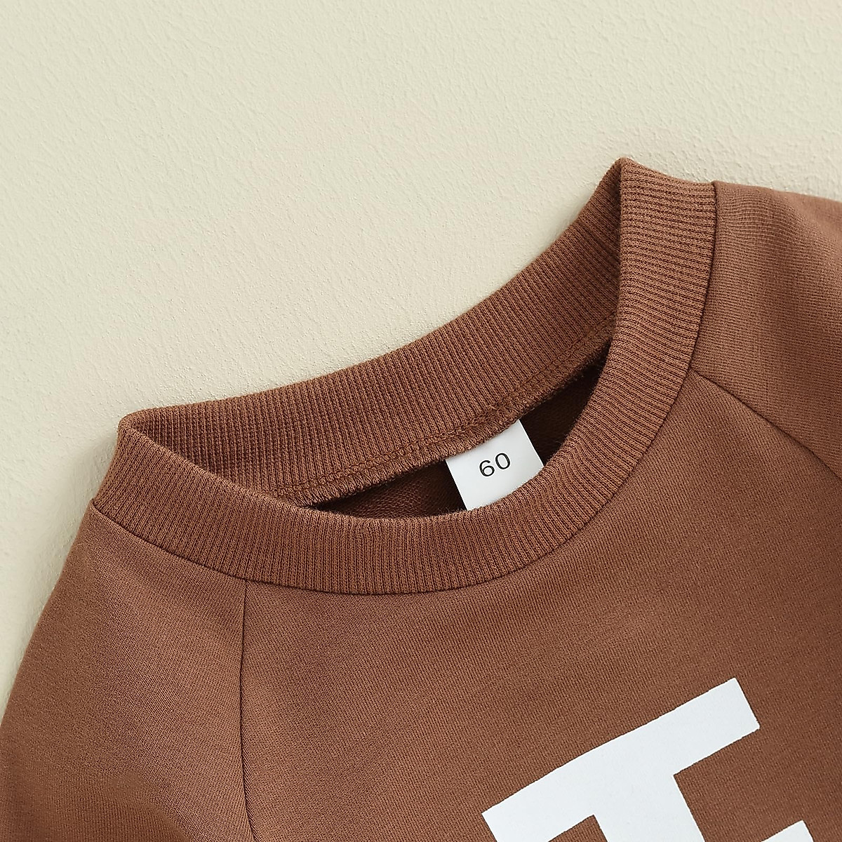 DuAnyozu Newborn Baby Boy Girl Football Outfit Long Sleeve Romper Jumpsuit Infant Game Day Outfit Fall Winter Clothes (coffee-color, 3-6 Months)