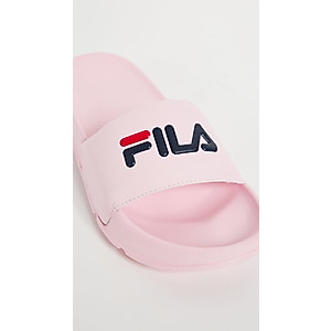 Fila Women's Drifter Slide Sandal, Bluebird NVY red, 5 Medium US