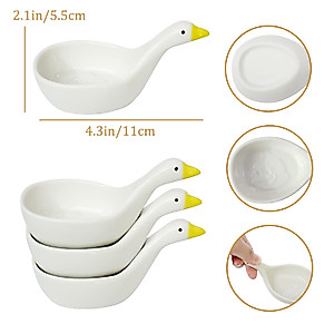 Dipping Sauce Dippind Bowls Set Cute Duck Design Sauce Dishes Soy Dipping Dish Bowls Cute Tomato Dipping Bowls 4 Pcs