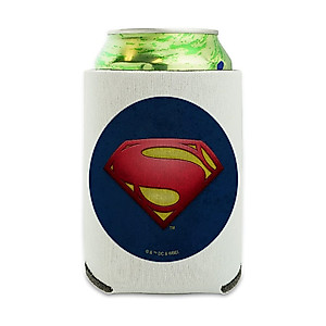 The Flash Supergirl Logo Can Cooler - Drink Sleeve Hugger Collapsible Insulator - Beverage Insulated Holder