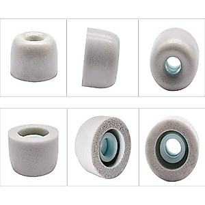 Zotech 6 Pieces Replacement Memory Foam Ear Tips for Sony WF-1000XM4 / WF-1000XM3 (S/M/L, Grey)