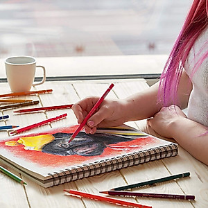 ARTEZA Spiral Sketch Book 5.5 x 8.5 Drawing Pad 100 Sheets Sketch Pads for Drawing for Adults & Teens