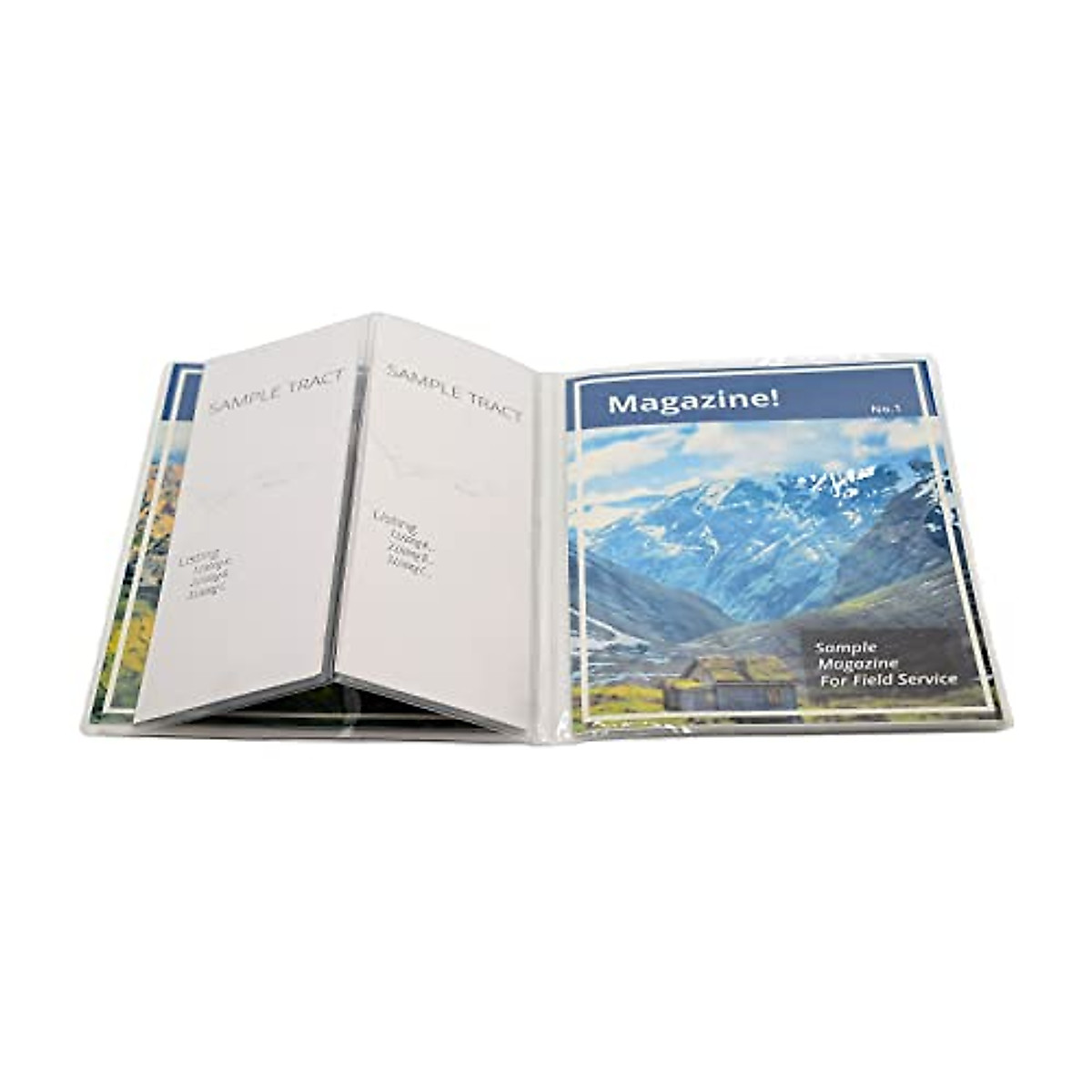 ASVP Shop JW Field Service Vinyl Magazine and Tract Organizer Holder Supplies