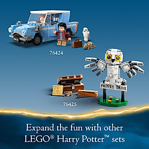LEGO Harry Potter Flying Ford Anglia, Buildable Car Toy with 2 Minifigures for Role Play, Fantasy Playset for Kids, Harry Potter Car, Gift for Boys, Girls and Any Fan Ages 7 and Up, 76424