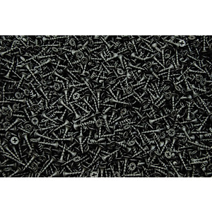 (2500) Phillips Bugle Head 6 x 3/4 Coarse Drywall Wood Screw - Plain Black