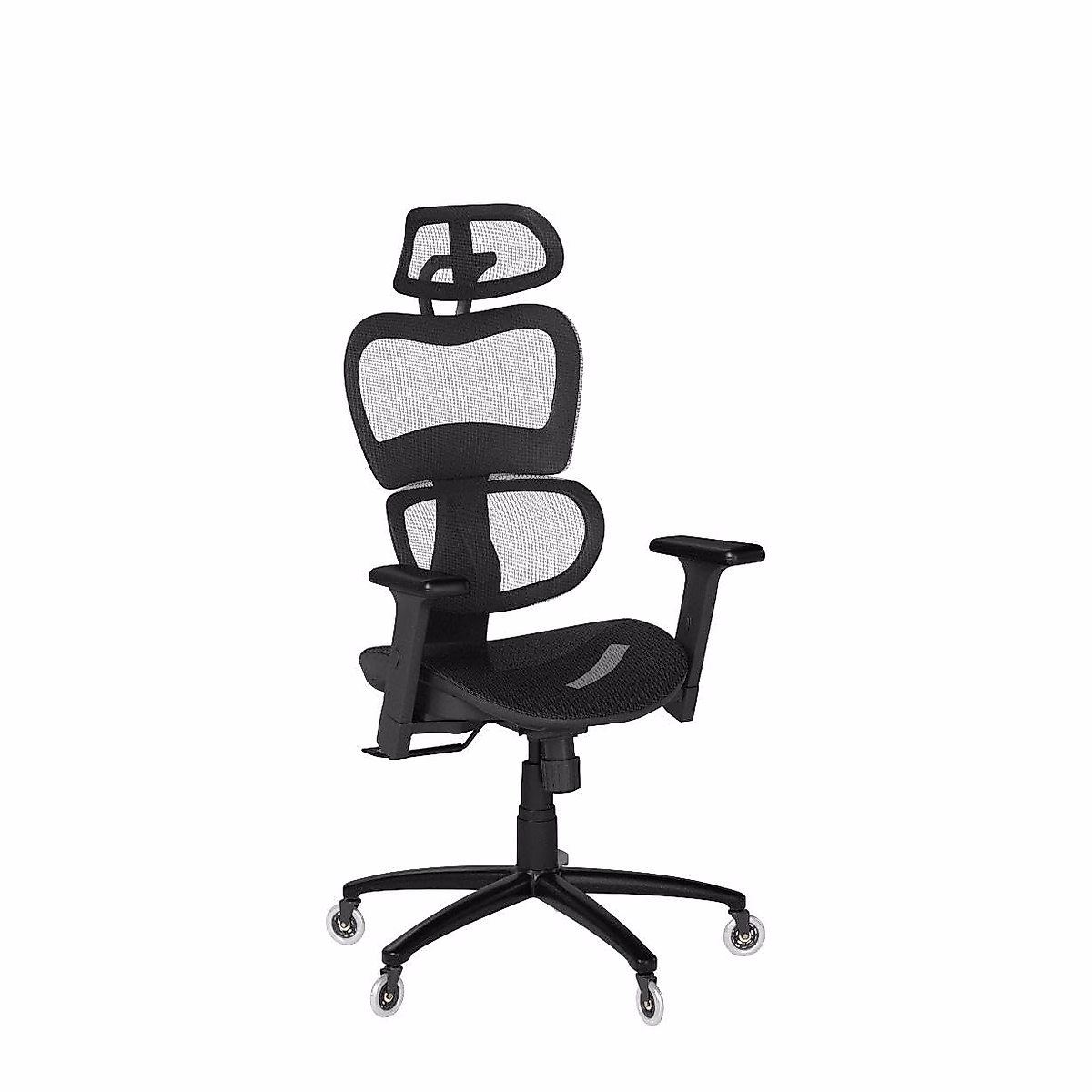 Nouhaus Ergo3D Ergonomic Office Chair - Rolling Desk Chair with 4D Adjustable Armrest, 3D Lumbar Support and Blade Wheels - Mesh Computer Chair, Office Chairs, Executive Swivel Chair (Black)