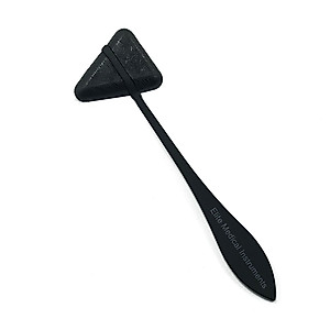EMI Deluxe Taylor Percussion Reflex Hammer - Tactical Stealth Black - Neurological Reflex Testing Tool for Doctors, Nurses, and Physical Therapists
