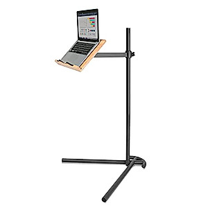 Laptop Stand for Couch, wishacc Height Adjustable Laptop Tray Tablet Book Stand for Reading in Bed, Compatible with Ipad Pro 12.9 Inch, Surface Laptop, Ipad Air, Ipad Mini,MacBook Pro/Air