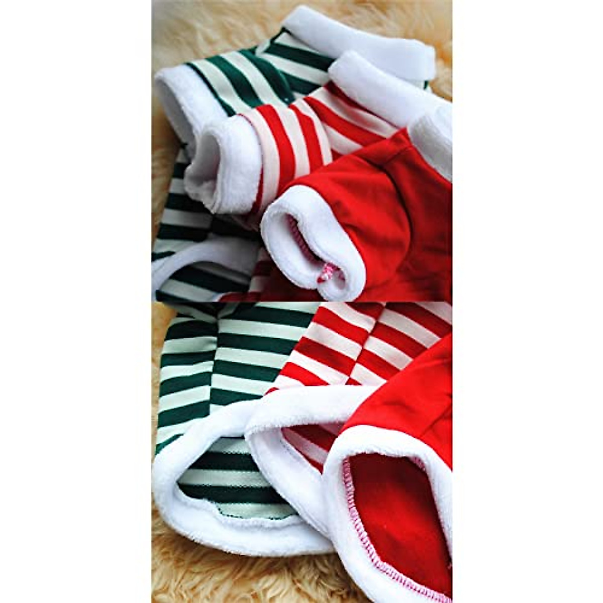 Dog Coat Dog Fleece Jacket Lightweight Jacket Fleece Pullover Pet Dog Clothes Christmas Dog Clothes New Year's Christmas Day Cotton Sweater Cold Weather Jacket Lightweight Pullover