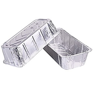 DONSIQIZZ 30 Pack Grease PAN Liner Compatible with Traeger BAC404 Timberline Pellet Grills, Disposable Heavy-Duty Aluminum Foil Grill Drip Tray