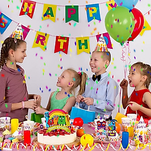 Numberblocks Party Decorations, 17 Pcs Number Theme Cake Cupcake Topper for Kids Numberblocks Birthday Party Supplies Cake Decorations