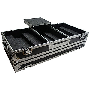 Harmony Audio HC2T1272WLT DJ Battle Coffin Compatible with (2) Rane 12 Turntables & Rane 72 Mixer - Case Only