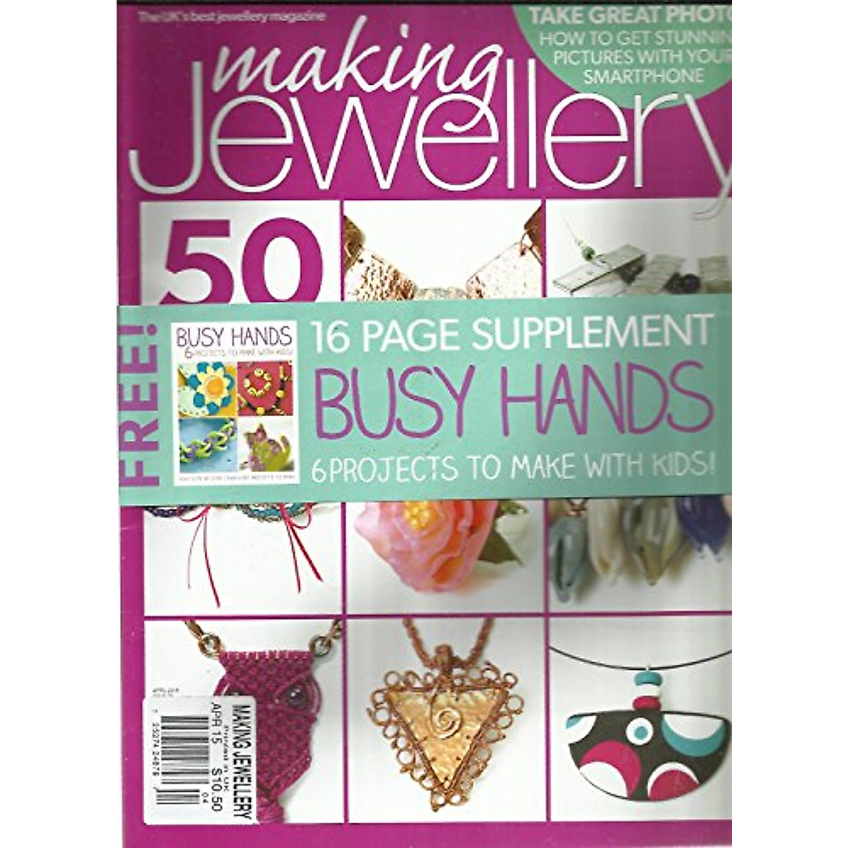 MAKING JEWELLERY, APRIL, 2015 (50 PROJECTS INSPIRED BY SPRING/SUMMER CATWALK
