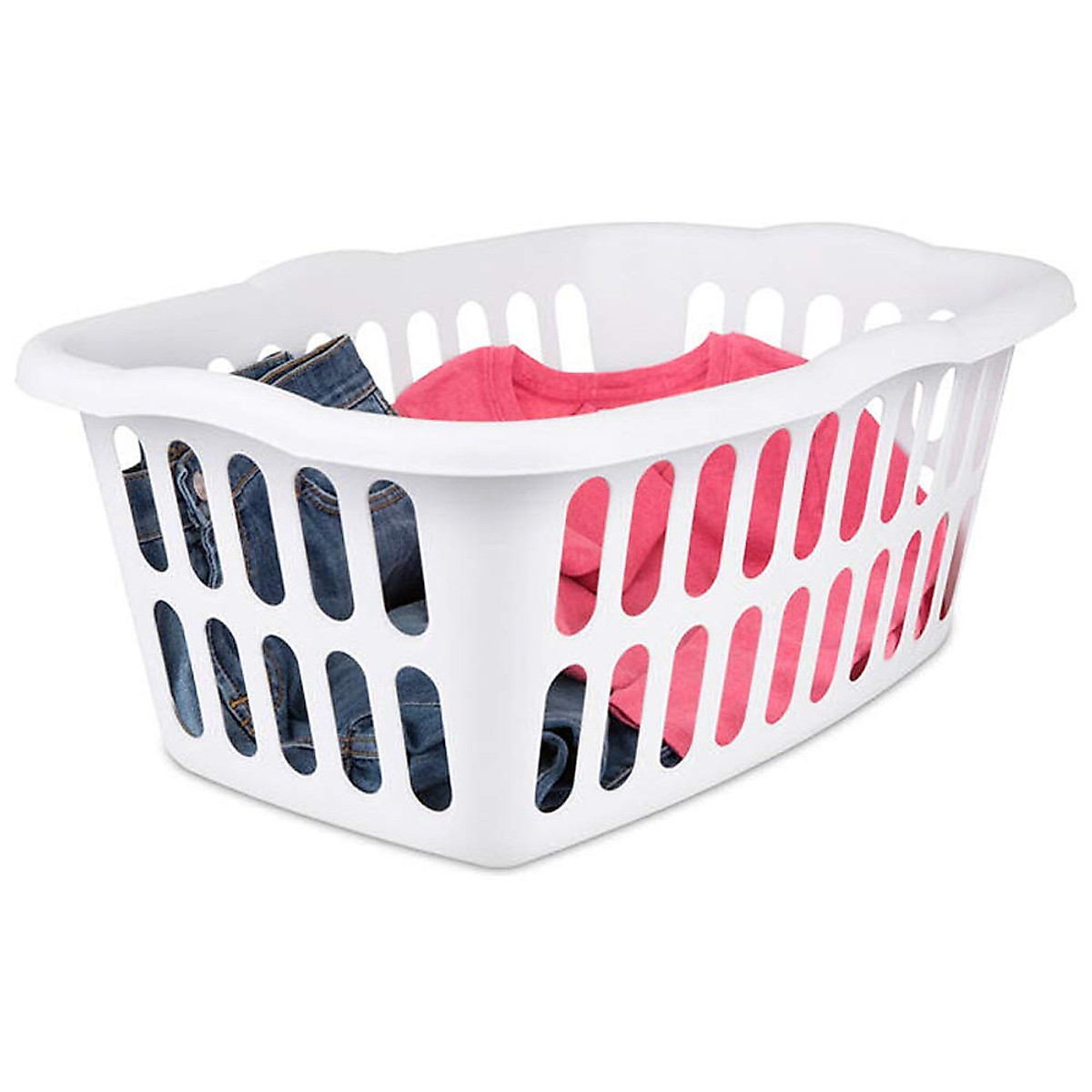 Sterilite Corp. 12459412 Rectangular Laundry Basket (colors may vary)