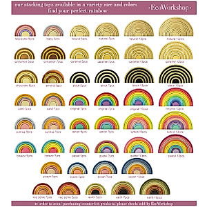 Pastel Rainbow stacking toy 5pcs Montessori toys for 3+ year old Rainbow stacker toy Educational Baby toys Stacking Blocks Learning toys