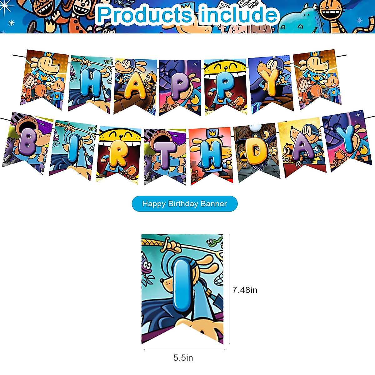 Dogs-M Birthday Party Decorations, Dogs Party Supply Set for Kids, Men and Girls Boys with 1 Happy Birthday Banner Garland , 13 Cupcake Toppers,18 Balloons for Party Decorations