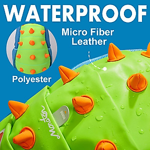 NOHOO Upgraded Kids Dinosaur Backpack Toddler School Bag Boys Travel Bag 14'' Cute Cool Waterproof Boys Backpack for 3-8 Years