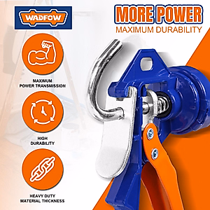 WADFOW Caulking Gun, No Drip Caulk Gun,9" Drip Free Adjustable Hand Caulking Gun with Comfort Grip and 360° Rotary Design, Smooth Round Rod for 10oz Caulk Tubes,WCG4109D, Blue