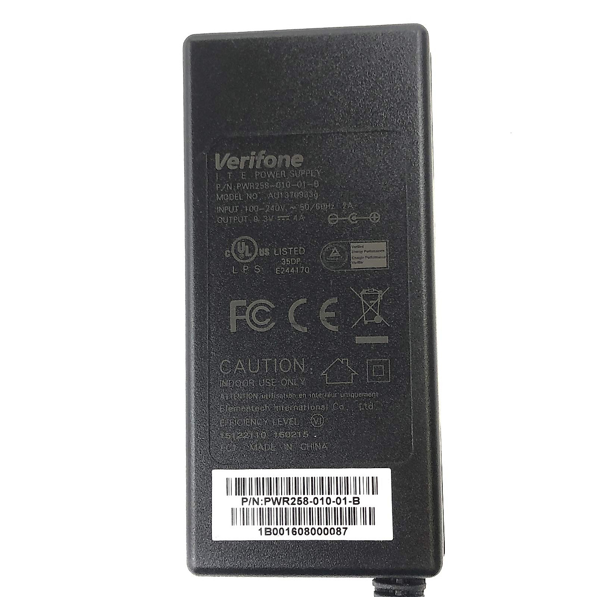 New AC / DC Adapter For Verifone VX 520 POS Dual Comm EMV Reader 90 degree Power Supply Cord Cable Charger By 821 inc.