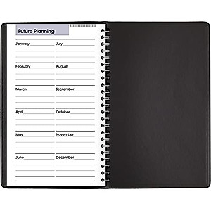 AT-A-GLANCE 2023 Daily Planner, DayMinder, Quarter-Hourly Appointment Book, 5" x 8", Small, Black (G10000)