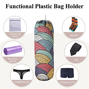 TOGETRUE Plastic Bag Holder, Wall Mount Plastic Bag Organizer Dispenser, Heavy Duty Grocery Bag Storage Holder for Home Kitchen Camper