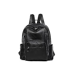 Women Backpack Purse PU Leather Shoulder Bag Travel Bag Handbag Casual Fashion Multifunctional Design Satchel Bag Anti-theft