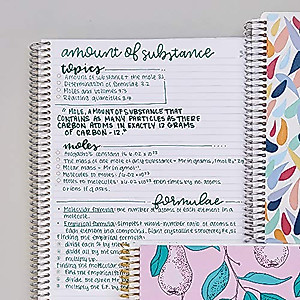 Erin Condren 8.5" x 11" Spiral Bound College Ruled Notebook - Layers Colorful. 160 Lined Page Note Taking & Writing Notebook. 80Lb Thick Mohawk Paper. Stickers Included