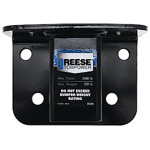 Reese Towpower 81378 Class II Step Bumper Receiver Hitch, Black