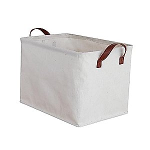ANDRESLAD Storage Basket Toys for Desktop Basket Toy Organizer Sundries Holder Toy for Home Fabric Storage Bin Storage Bins Cloth Storage Bin White Pe Waterproof Layer