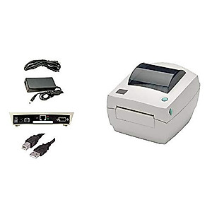 Zebra LP2844 Barcode Label Printer, USB and Ethernet Interface, 4 Inch, Direct Thermal, EPL Only, with Power Supply (Renewed)