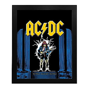 Who Made Who - AC DC Rock Music Decor Wall Art, Our Wall Decor Music Poster is a Great Vintage Decor Art Print For Home Decor, Music Room Decor, Office Decor, Bedroom & Man Cave Decor, Unframed - 8x10