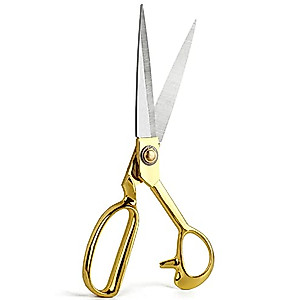 10" Sewing Scissors,Heavy Duty Tailor Scissors Shears for Fabric,Leather,Raw Materials,Dressingmaking,Altering-Professional Upholstery Shears for Dressmakers Students Office Crafting