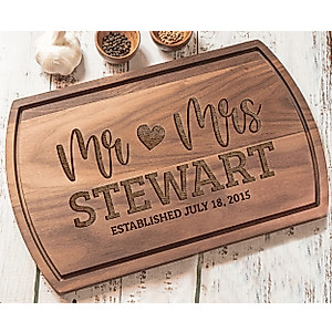 Personalized Family Tree Cutting Board Wedding Gift for Couple Engraved Custom Family Chopping Board
