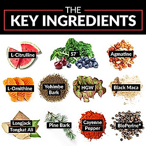 Force Factor SCORE! Hardcore, 3-Pack, Nitric Oxide Booster Supplement for Men with L-Citrulline, Yohimbe, Black Maca & B Vitamins to Boost Increase Stamina, Maximize Physical Performance, 360 Tablets