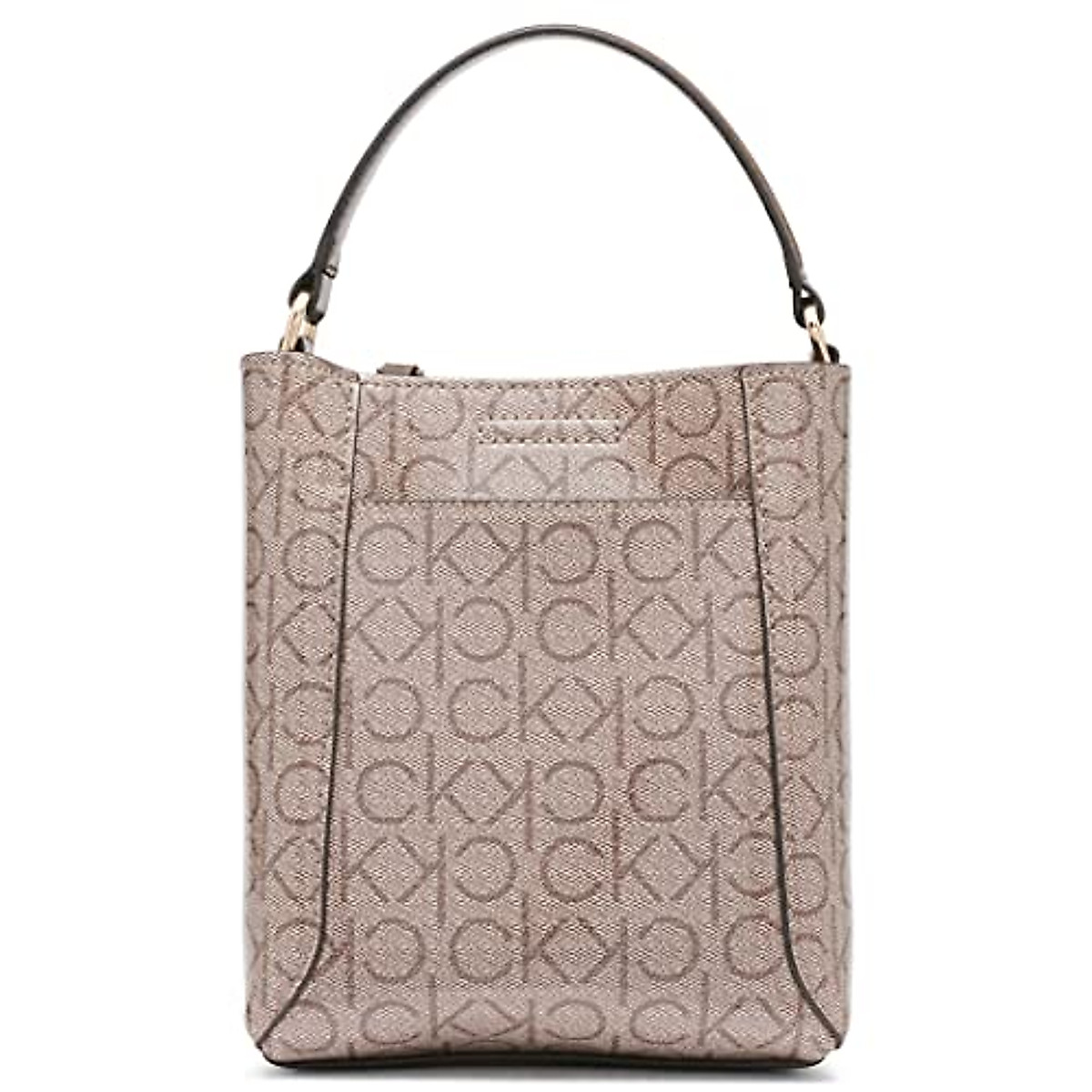 Calvin Klein Astatine Micro Mini Hobo Crossbody, Almond/Taupe/Modern Taupe,One Size