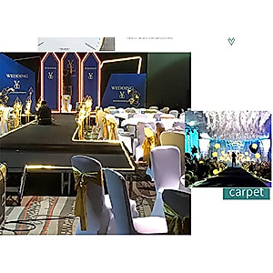 Aisle Runners Wedding Accessories Black Aisle Runner Carpet Rugs for Step and Repeat Display, Ceremony Parties and Events Indoor or Outdoor Decoration 24 Inch Wide x 15 feet Long