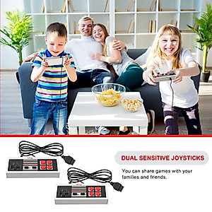 JoFong Classic Retro Controller, Suitable for AV 620, HD 621 HD 821 Classic Game Consoles Plug-and-Play Wired Video Gamepad-9 Pin Plug 2 Packs,620-621 Controller