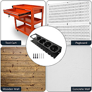 Spray Bottle Holder Rack | Wall Mounted Holder Rack Aerosol Storage Rack | Heavy Duty Organizer Tool Steel 5 Holes Bottle Holder for Paint Can & Spray Can