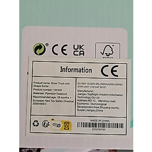 TOP BRIGHT Wooden Shape Sorter Toys for Toddlers Learning Sort and Match for 2 Year Old