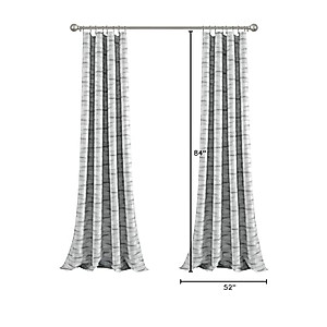 Lush Decor Baby Jungle Adventure Geo Blackout Window Curtain Single Panel, Gray