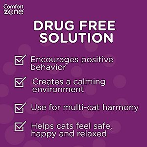 Comfort Zone Multi Cat Calming Diffuser Refills Value Kit: 6 pack; Pheromones to Reduce Cat Fighting, Spraying & Scratching