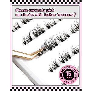 Jiocolor Manga Lashes Eyelashes 7 Pairs Lashes Natural Faux Mink Lashes Pack Fluffy False Eyelashes Cat Eye Lashes Curl False Eyelashes JE03 wispies Lashes